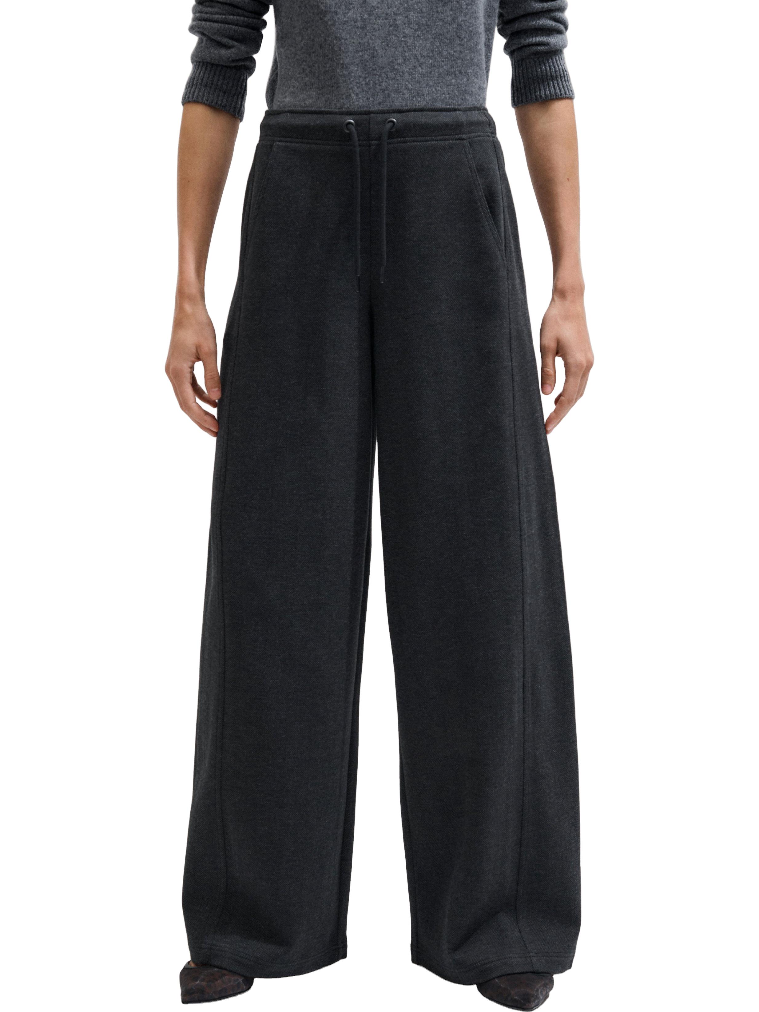 ME+EM Herringbone Barrel-Leg Trousers
